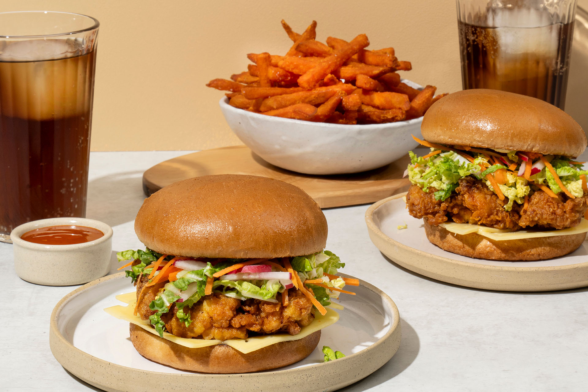 Crispy chicken burgers - Bidfood Australia